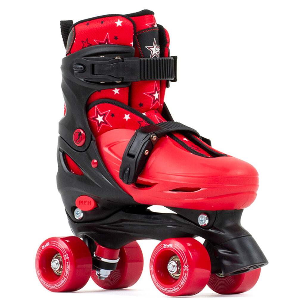 SFR NEBULA ADJUSTABLE KIDS ROLLER SKATES - RED | Lino Skate Shop ...
